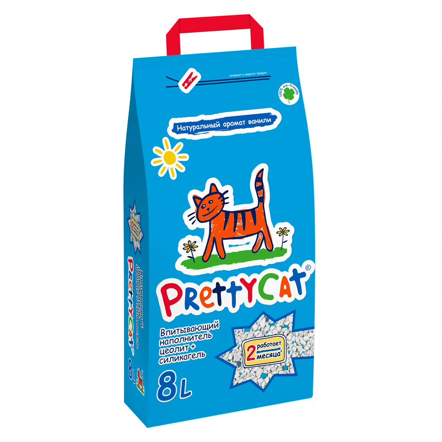 Наполнитель PrettyCat для кошачьего туалета впитывающий цеолит и ...