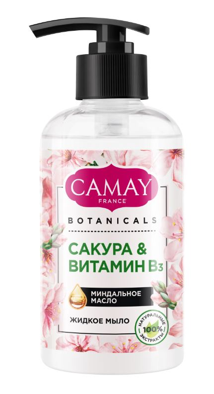 Мыло жидкое Camay Botanic Японская сакура, 280мл купить с доставкой на ...