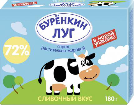 Спред Буренкин луг 72%, 180г купить с доставкой на дом, цены в интернет ...