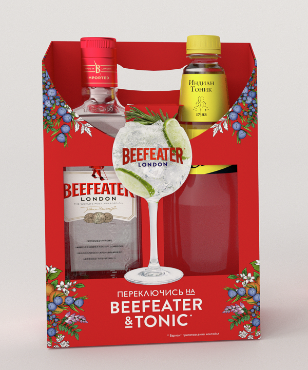 Набор Джин Beefeater London Dry 0,7 л + Тоник Schweppes Индиан ...
