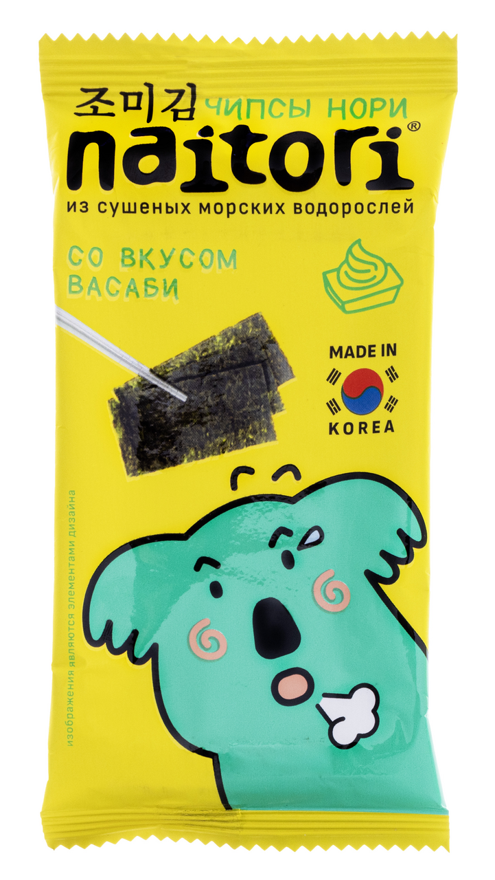 Чипсы нори Naitori со вкусом васаби, 3г купить с доставкой на дом и ...