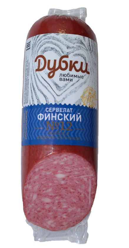 Сервелат Дубки Финский варено-копченый, 350г купить с доставкой на дом ...