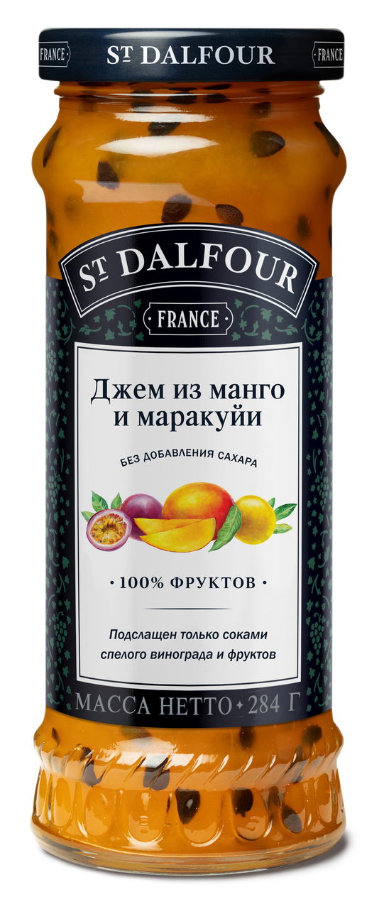 Джем St. Dalfour манго-маракуйя без сахара, 284г купить с доставкой на ...