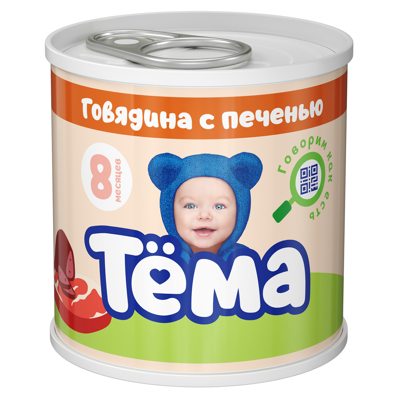 Пюре мясное Тема Говядина-печень с 8 месяцев, 90г купить с доставкой на ...