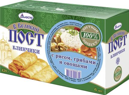 Блины В ВЕЛИКИЙ ПОСТ Талосто с рисом, грибами и овощами, 420г купить с ...