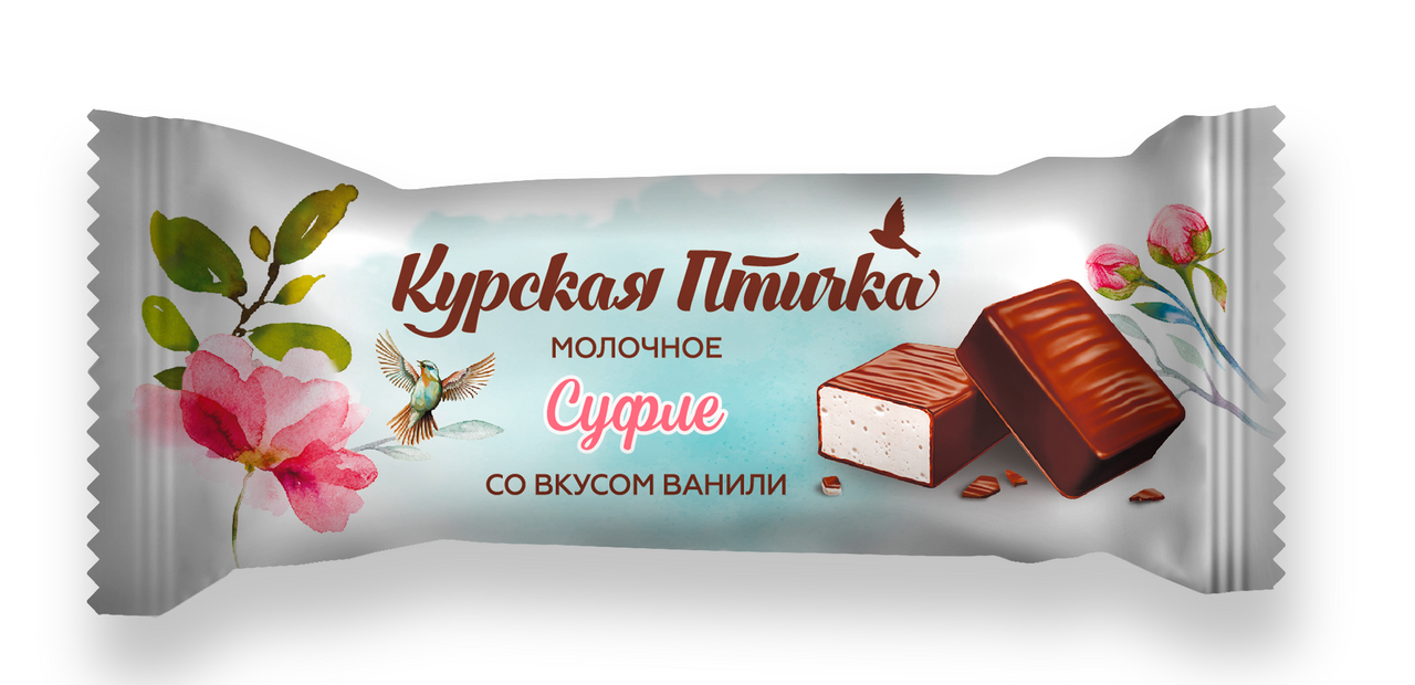 Суфле Курская птичка молочное с ванилью, 40г купить с доставкой на дом ...