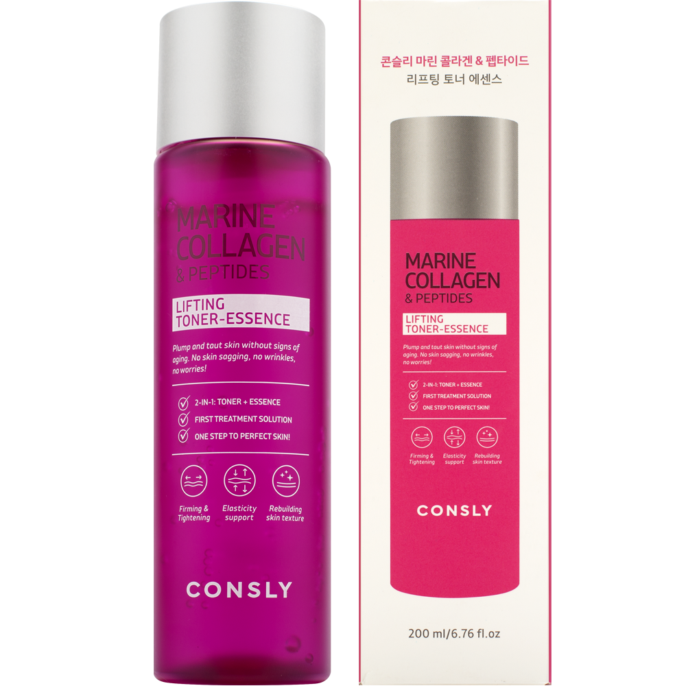 Тонер-эссенция Consly Marine Collagen & Peptides Lifting подтягивающий ...