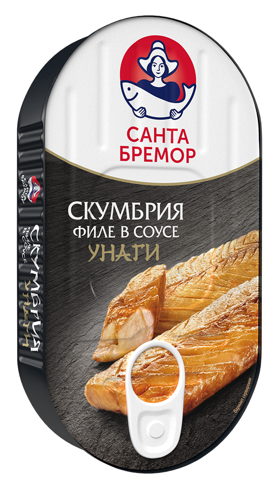 Скумбрия Санта Бремор филе соус унаги, 175г купить с доставкой на дом и ...