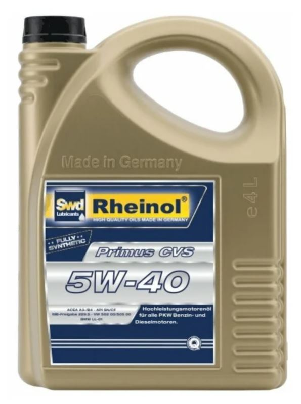 Масло моторное SWD Rheinol Primus CVS 5W-40 синтетическое, 4л купить с ...