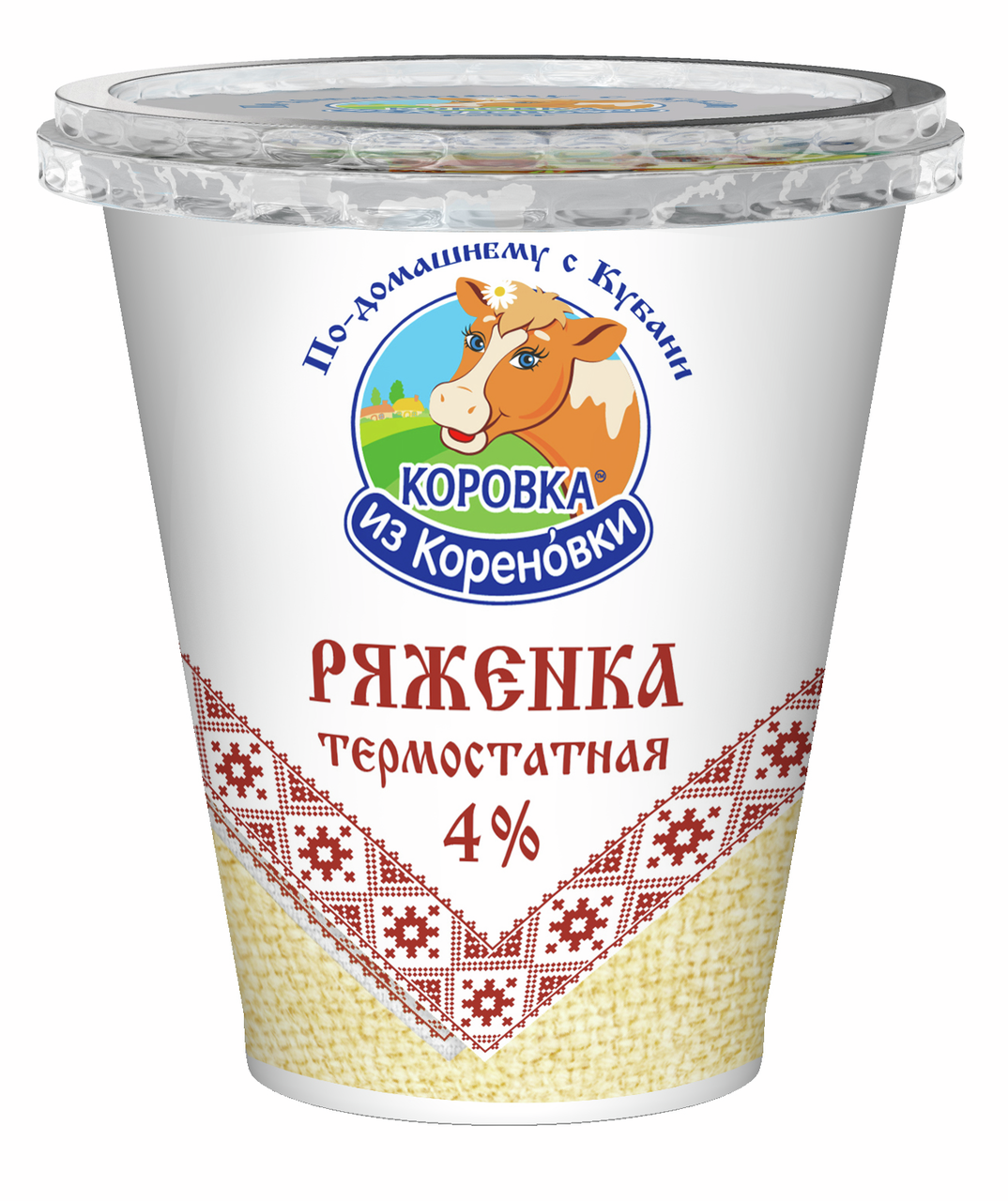 Ряженка Коровка из Кореновки термостатная 4%, 300г купить с доставкой ...