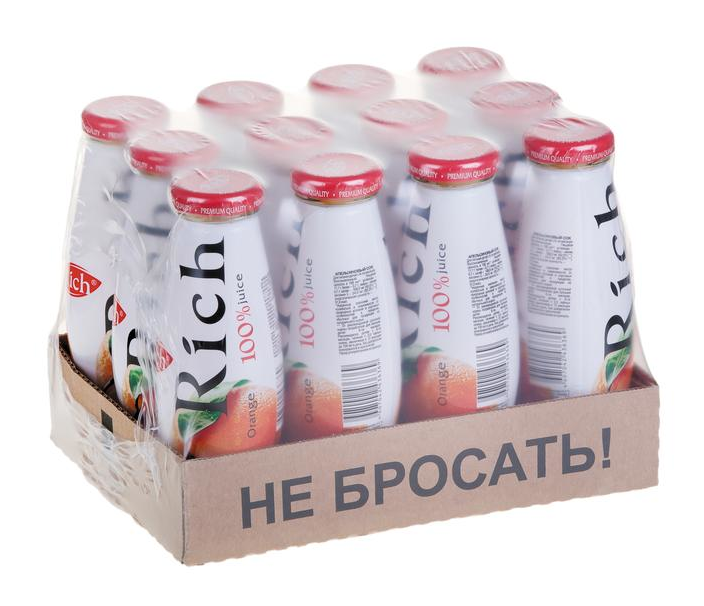 Сок RICH Апельсин, 0,25л купить с доставкой на дом, цены в интернет ...