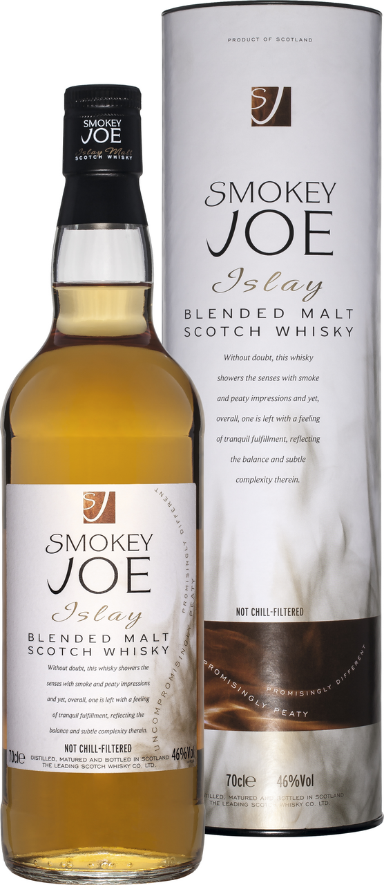 Виски шотландский Smokey Joe Islay солодовый в подарочной упаковке, 0 ...