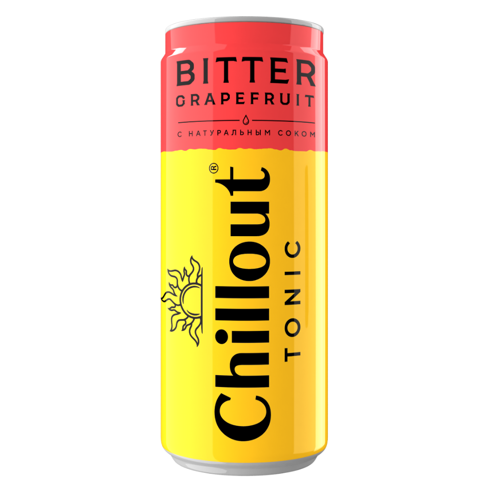 Напиток Chillout Bitter Tonic Грейпфрут сильногазированный, 330мл ...