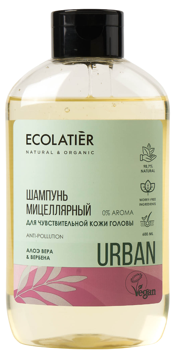 Шампунь Ecolatier мицеллярный для чувствительной кожи головы, 600мл ...