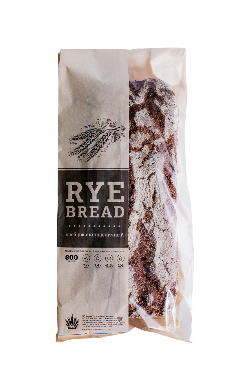 Хлеб Хлебный двор ржано-пшеничный Rye Bread, 800г купить с доставкой на ...