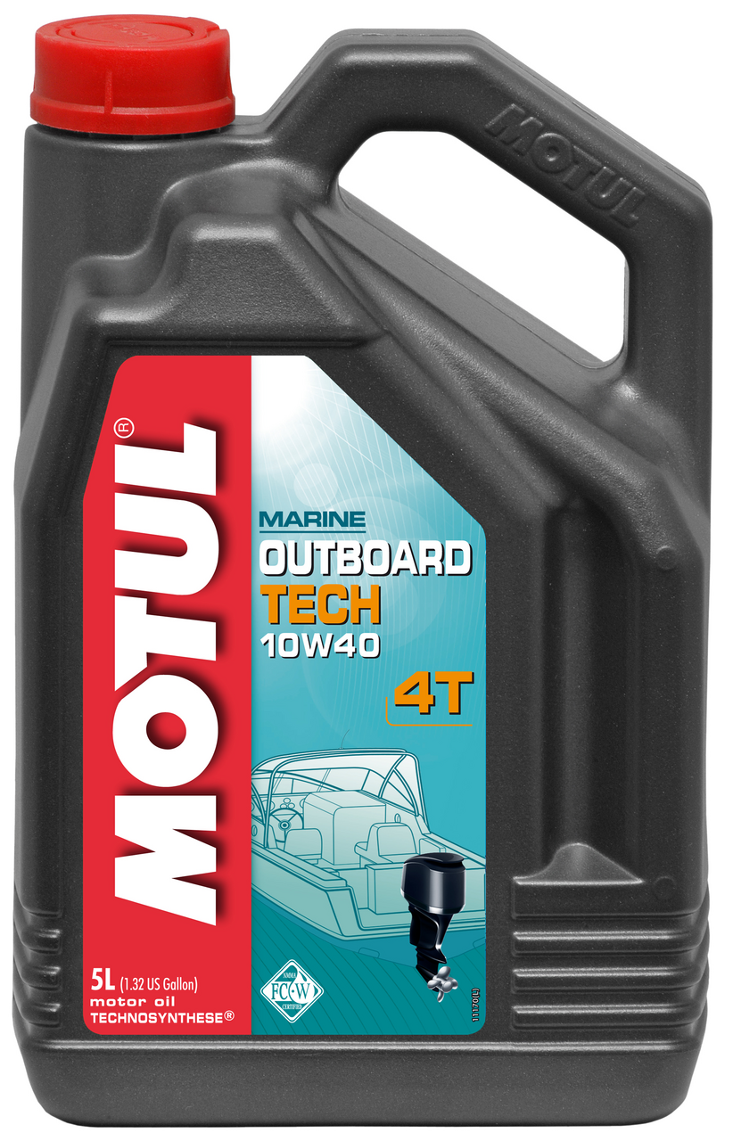 Масло Motul Outboard Tech 4T 10W-40 для лодочных моторов 4т, 5л купить ...