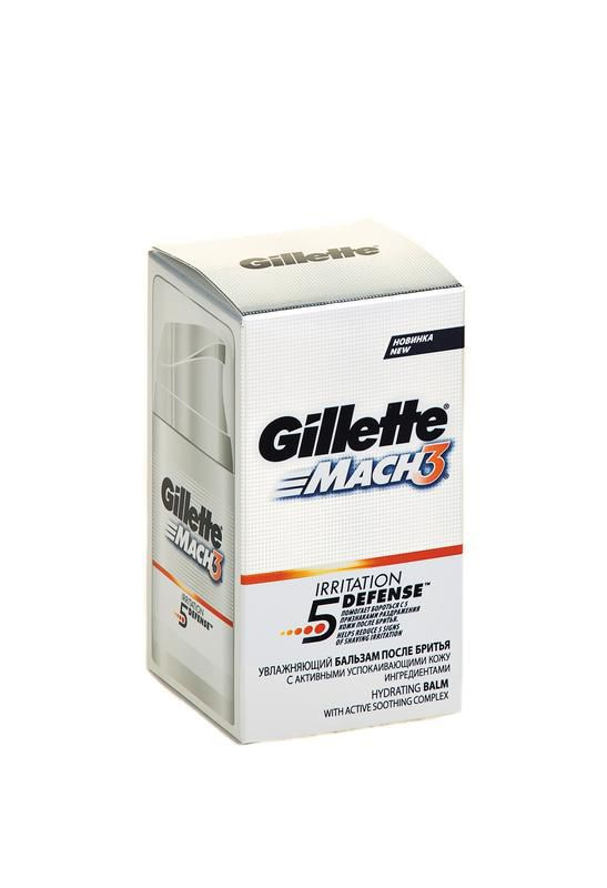 Бальзам после бритья GILLETTE mach3 увлажняющий, 50мл купить с ...