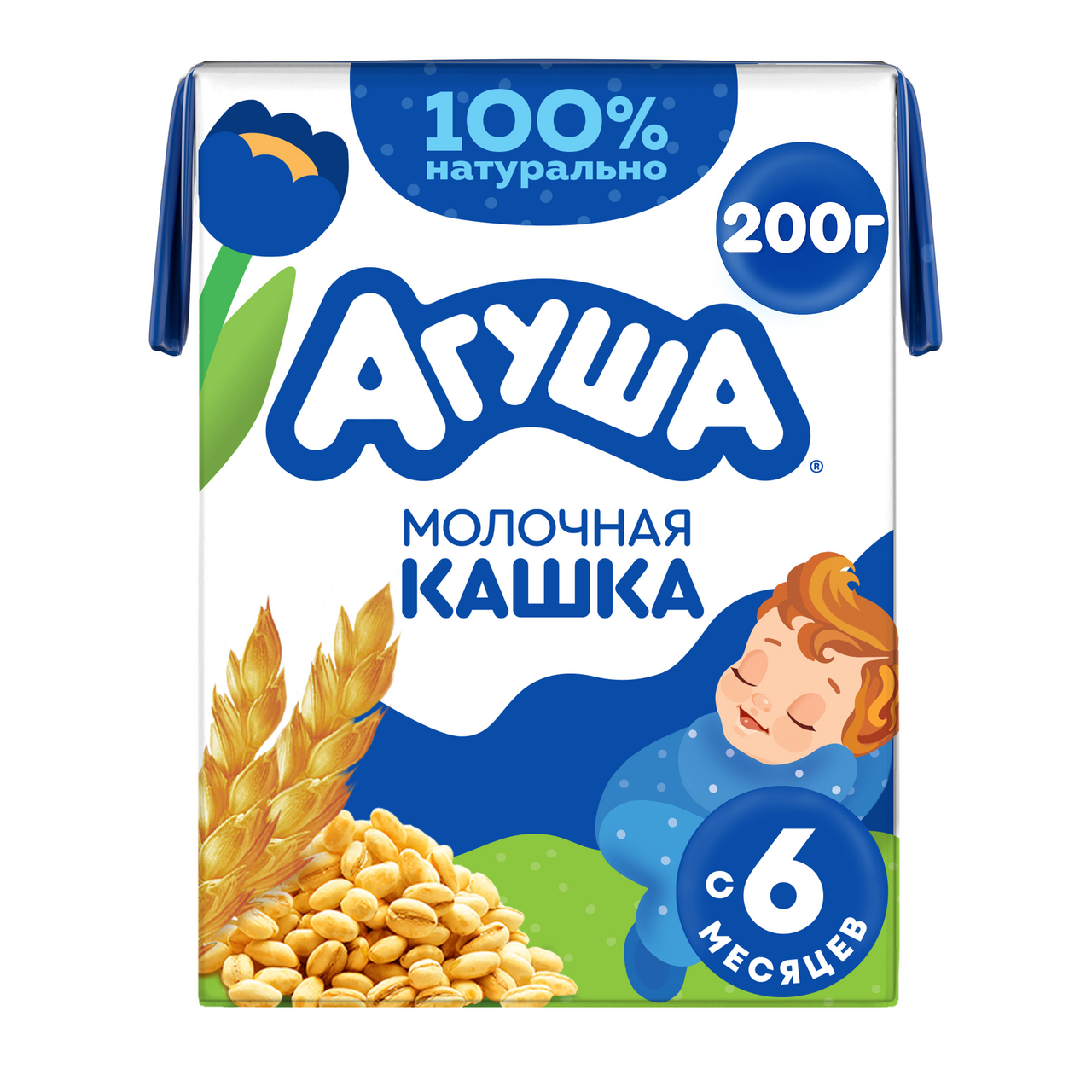 Каша Агуша молочно-пшеничная Засыпайка 1.8%, 190г купить с доставкой на ...