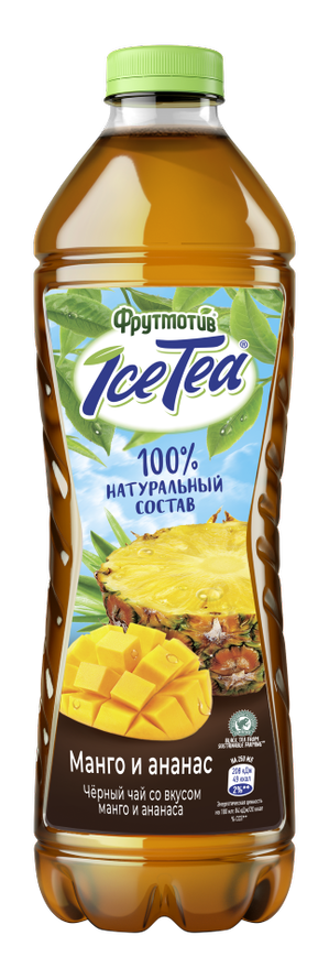 Холодный чай Фрутмотив черный со вкусом манго-ананас, 1.5л купить с ...