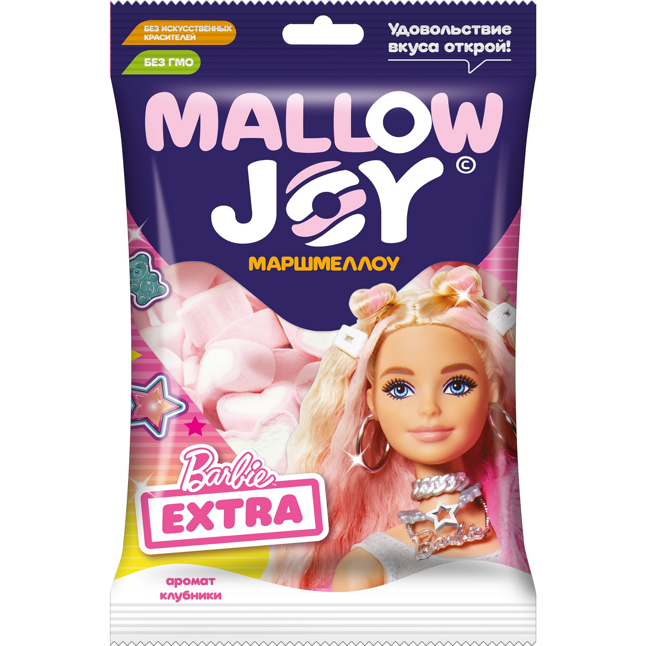 Маршмеллоу Конфитрейд Mallow Joy Barbie клубника, 100г купить с ...