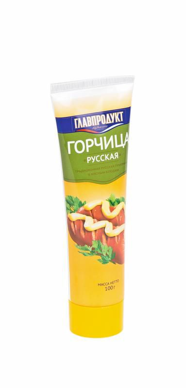 Горчица ГЛАВПРОДУКТ Русская в тубе, 100г купить с доставкой на дом ...