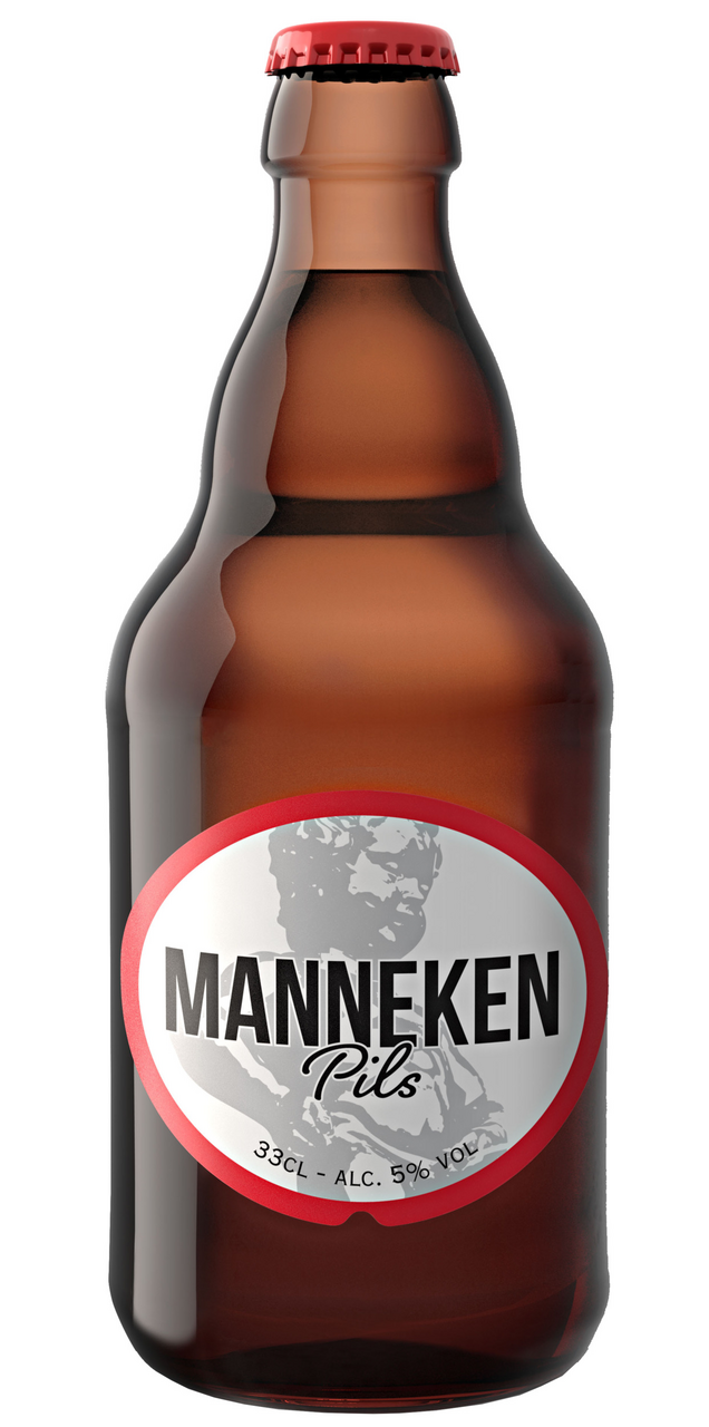 Пиво Manneken Pils светлое фильтрованное, 0.33л купить по выгодной цене ...