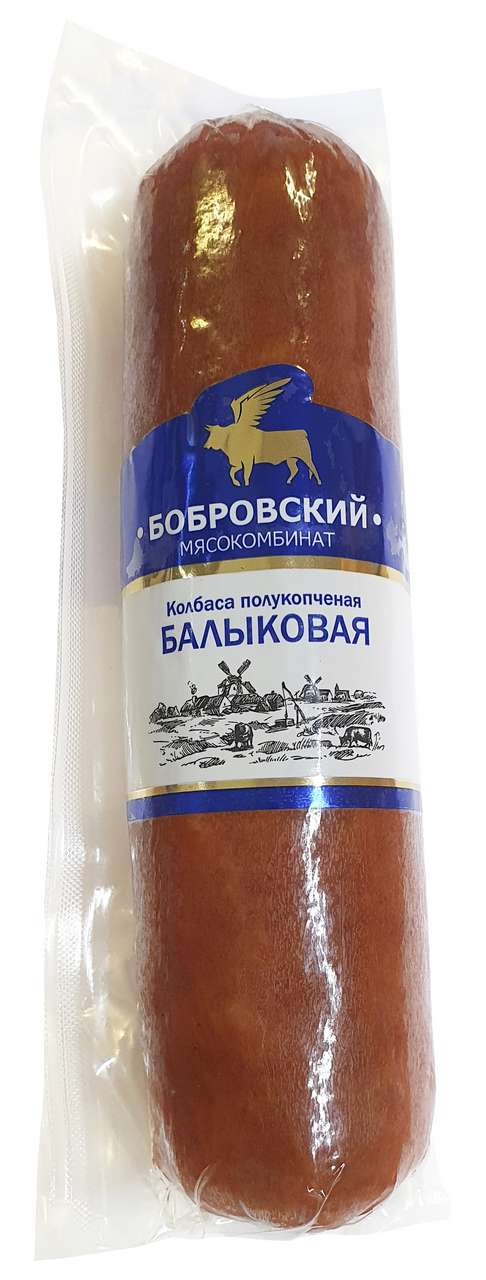 Колбаса Балыковская Бобровский МК полукопченая, 400г купить с доставкой ...