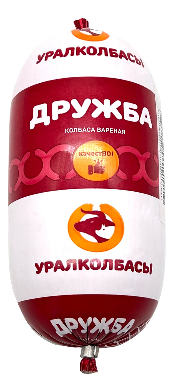 Колбаса куриная Уралколбасы Дружба вареная, 400г купить с доставкой на ...