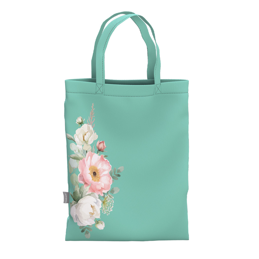 Сумка-шоппер Erich Krause Pastel Bloom Minty, 10л купить с доставкой на ...