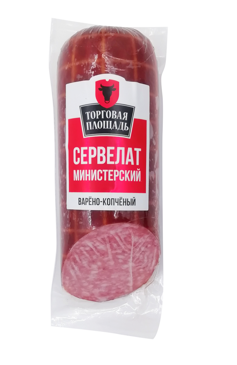 Сервелат Торговая площадь Как тогда Министерский варено-копченый, 270г ...