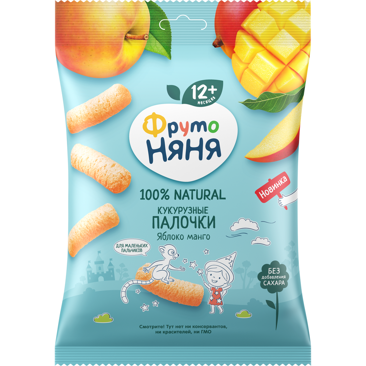 Кукурузные палочки ФрутоНяня яблоко и манго, 20г купить с доставкой на ...