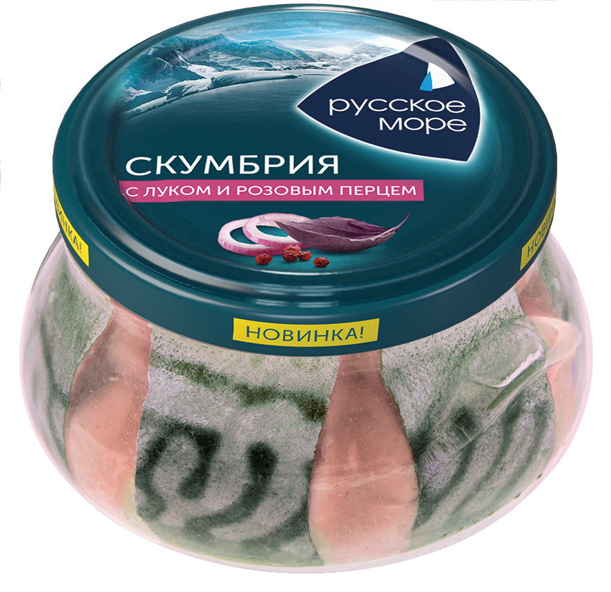 Скумбрия Русское море с луком и розовым перцем, 280г купить с доставкой ...
