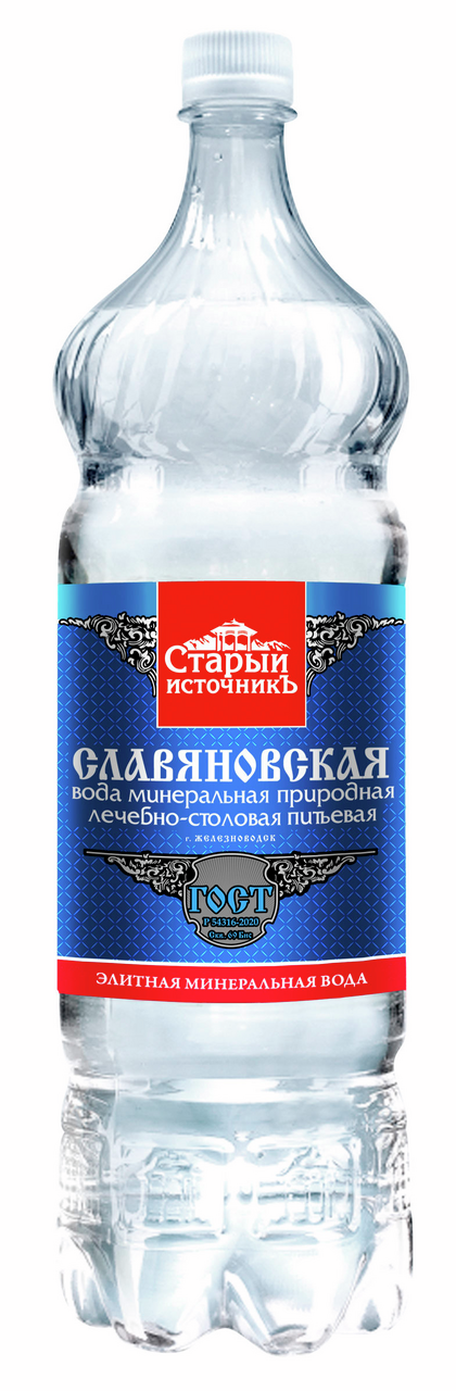Минеральная вода СЛАВЯНОВСКАЯ газированная, 1,5л купить с доставкой на ...