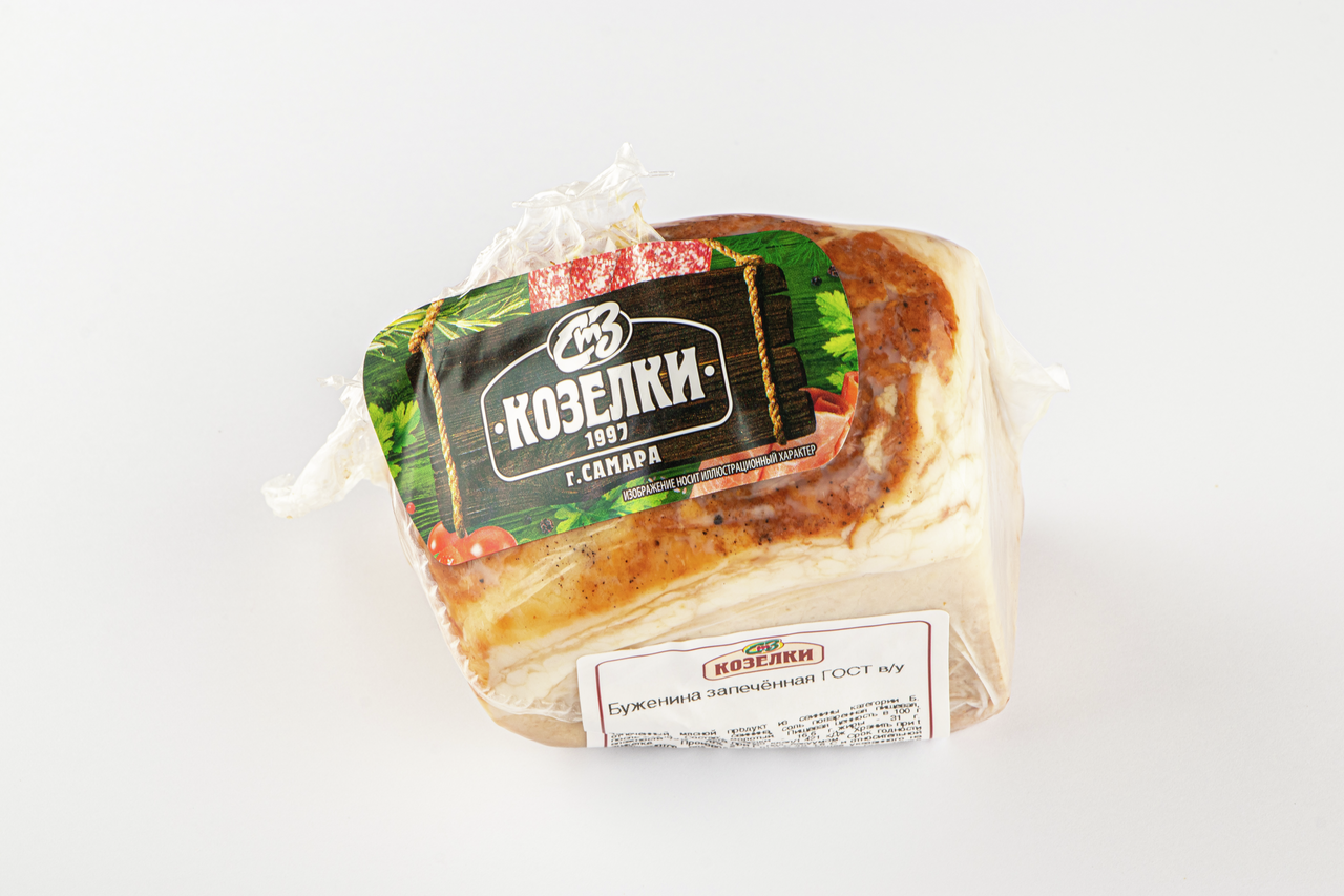 Буженина из свинины Козелки запеченная ГОСТ, ~400г купить с доставкой ...