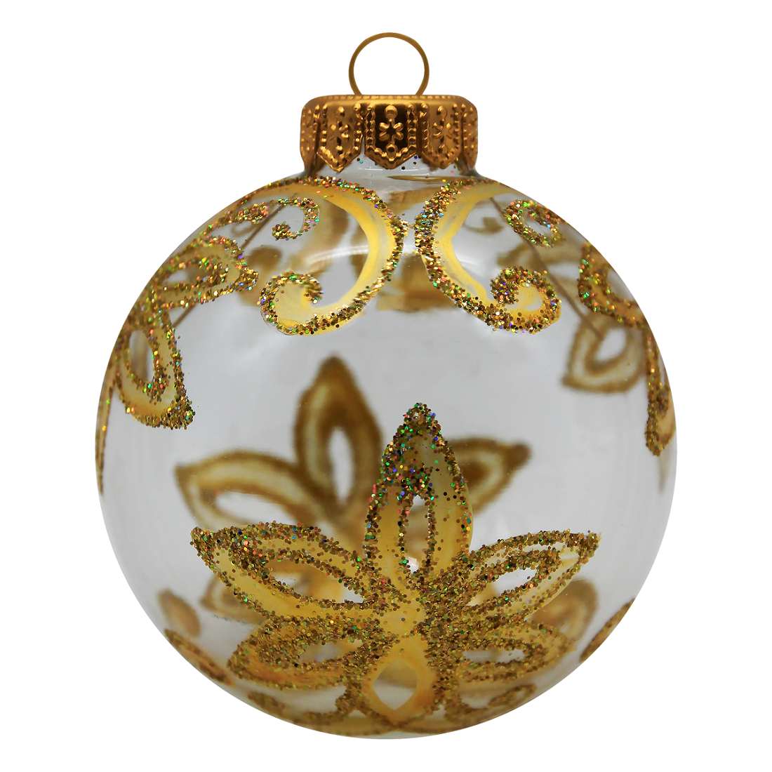 Шар елочный Коломеев Золотой цветок, 8см купить с доставкой на дом ...