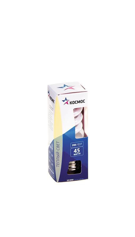 Космос Лампа энергосберегающая Lksm Spc 9w E27 купить с доставкой на ...