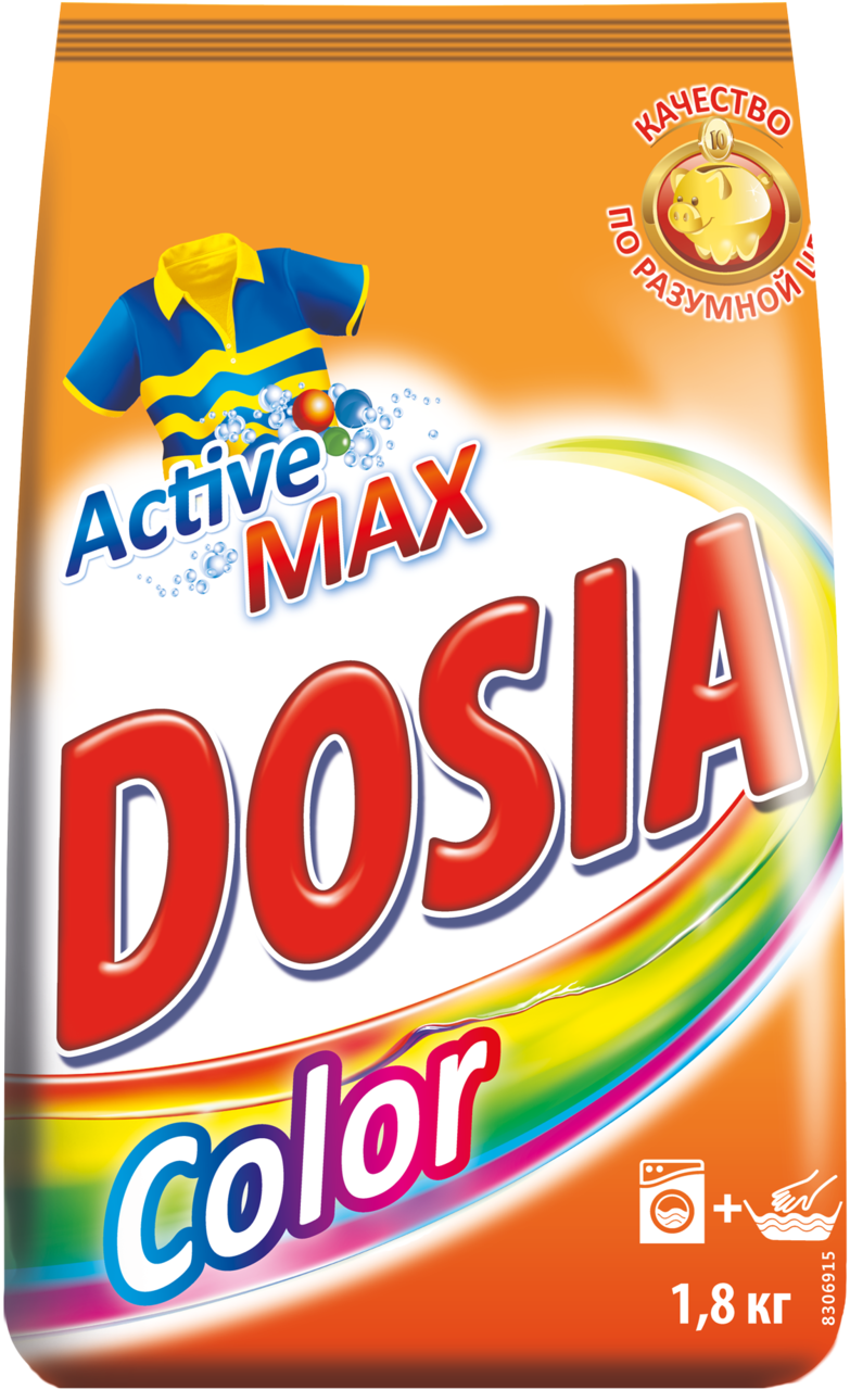 DOSIA Стиральный порошок для машинной и ручной стирки цветного белья ...