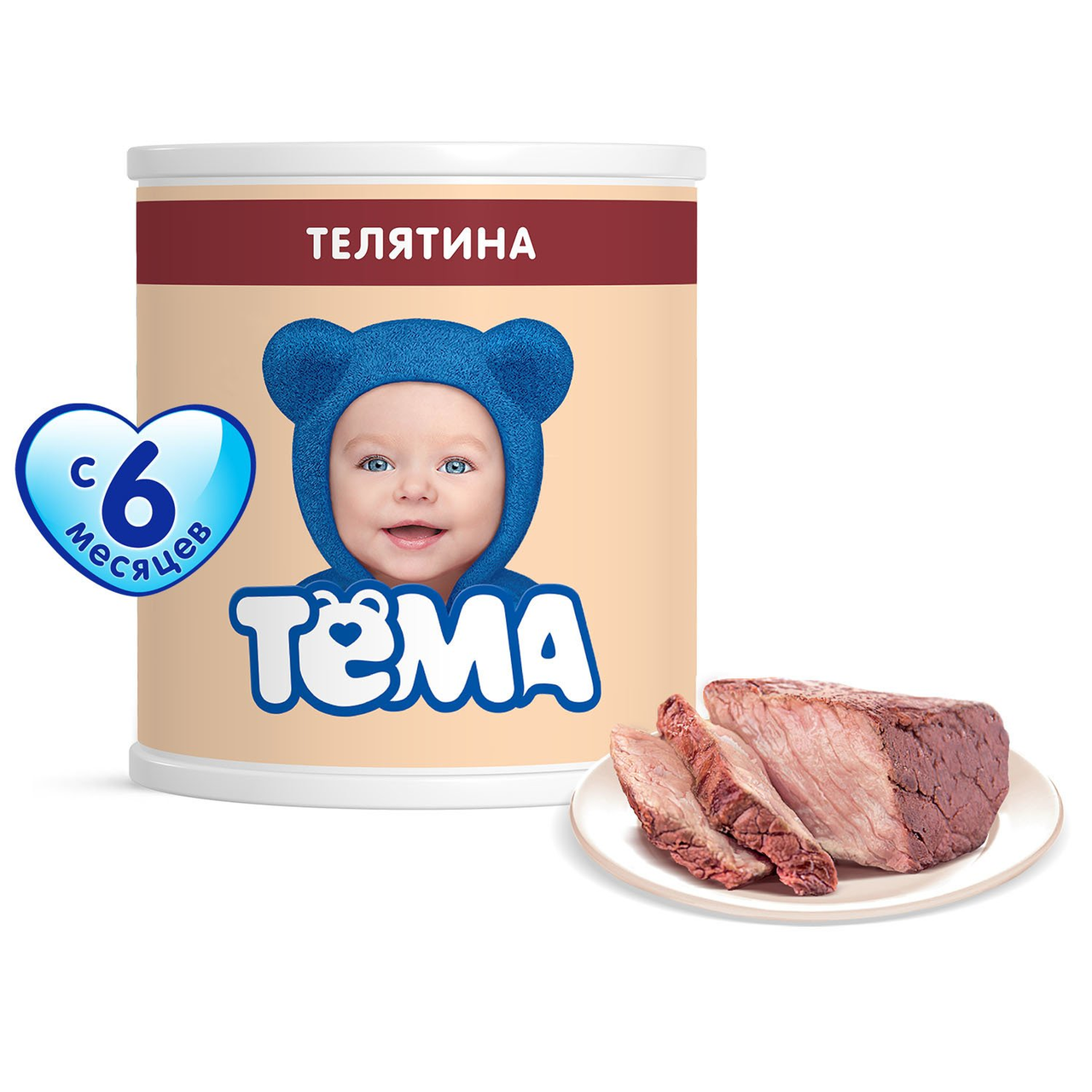 Пюре мясное Тема с телятиной с 6 месяцев, 100г купить с доставкой на ...