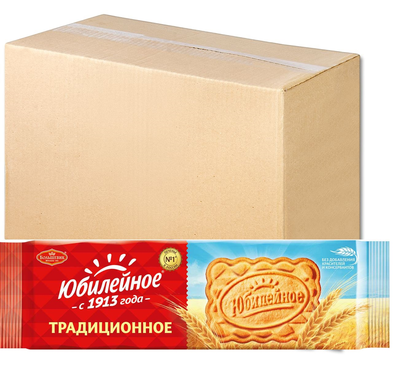 Печенье Юбилейное традиционное, 112г x 60 шт купить с доставкой на дом ...