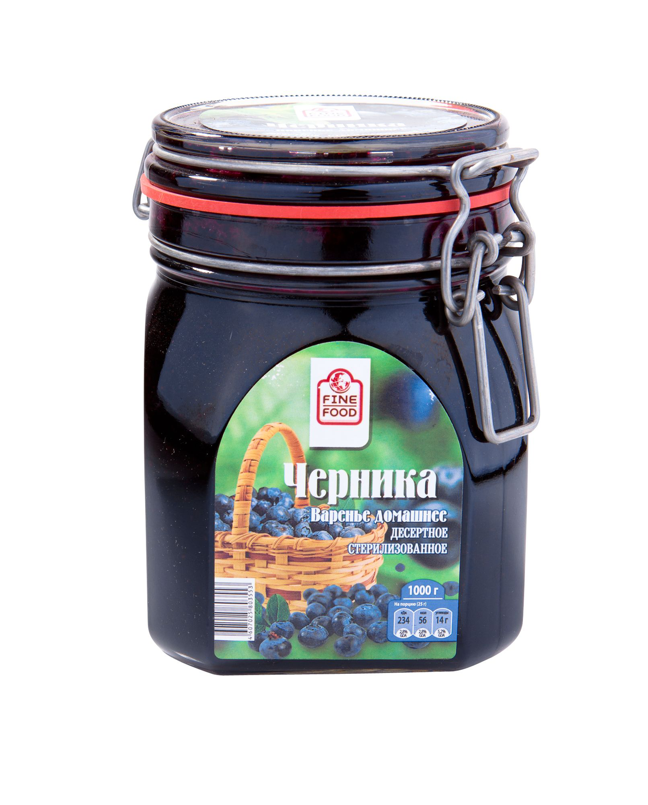 Fine Food Варенье домашнее черничное 1000г купить с доставкой на дом и ...