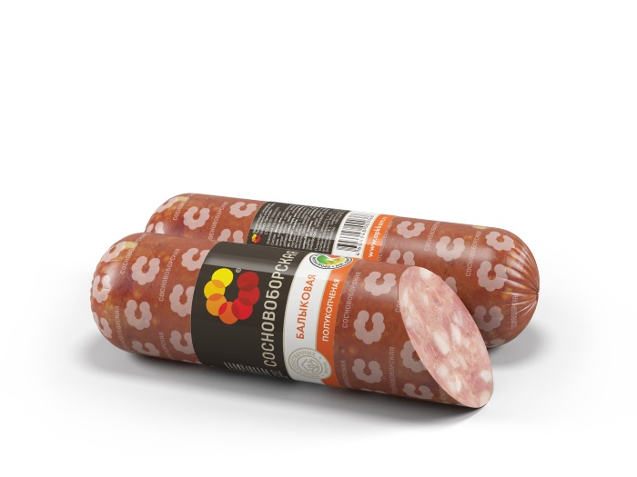 Колбаса Сосновоборская Балыковая полукопченая, 350г купить с доставкой ...