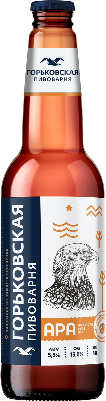 Пиво Горьковская пивоварня American Pale Ale, 0.44л купить по выгодной ...