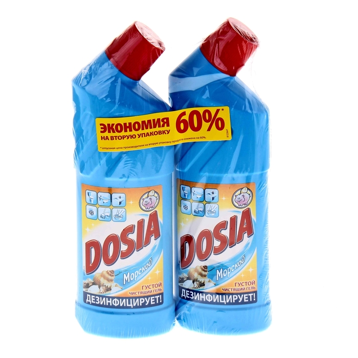 Чистящий и дезинфицирующий гель Dosia 2х750мл купить с доставкой на дом ...