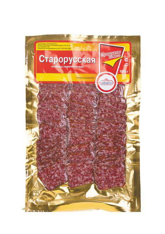 Колбаса сырокопченая Cтарорусская ЦАРИЦЫНО, 150 г купить с доставкой на ...