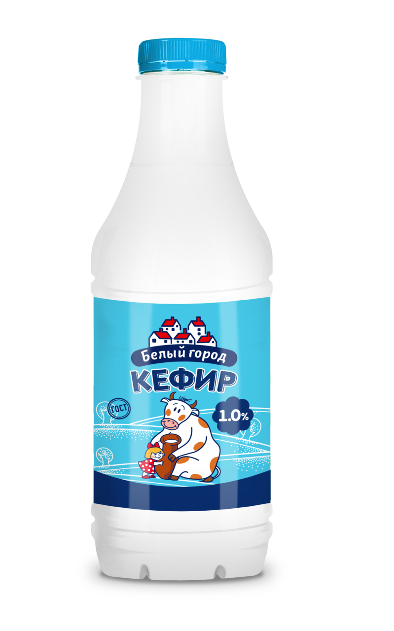 Кефир Белый город 1%, 930г купить с доставкой на дом, цены в интернет ...