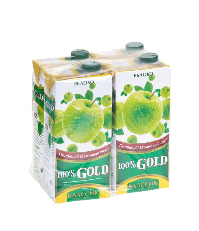 Сок GOLD 100% классик яблоко, 0,95л купить с доставкой на дом, цены в ...