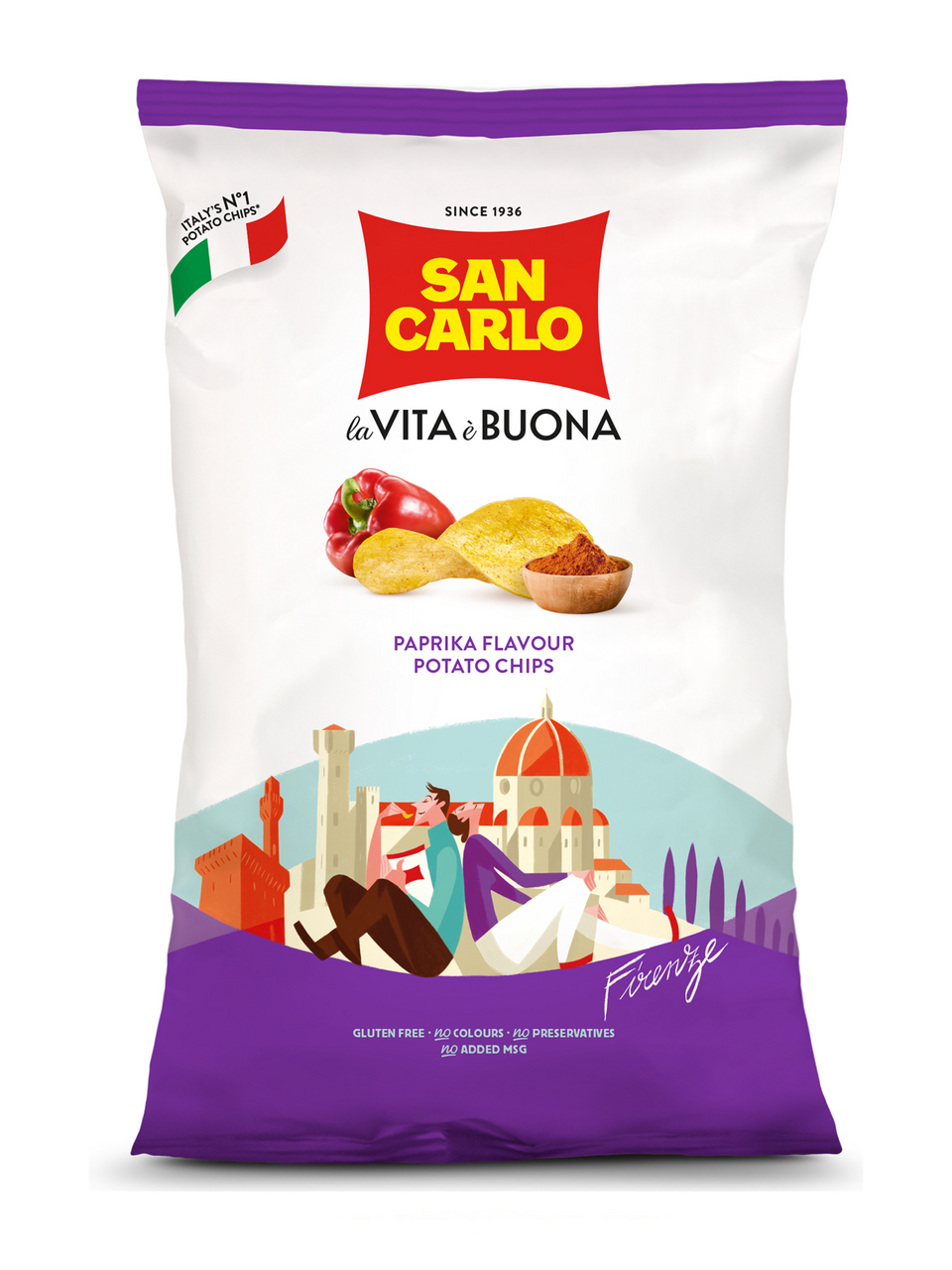 Чипсы SAN CARLO паприка, 50г купить с доставкой на дом, цены в интернет ...