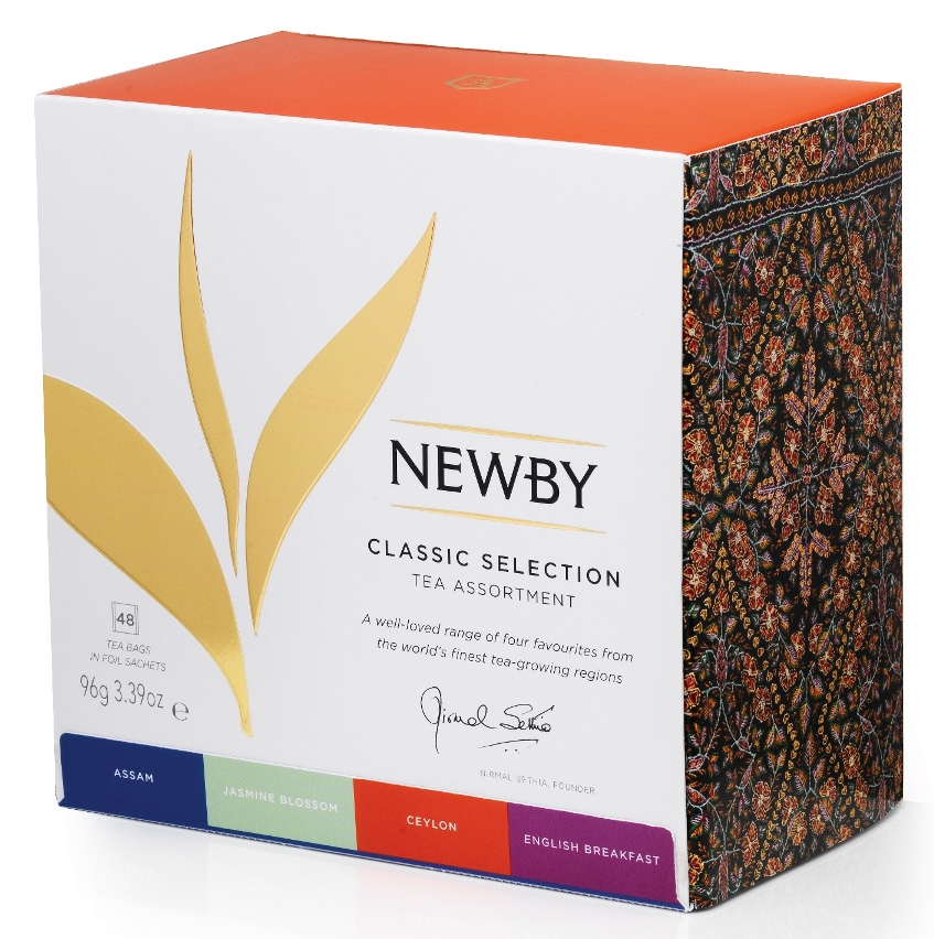 Чай ассорти NEWBY Classic Selection пакетированный, 48х2г купить с ...