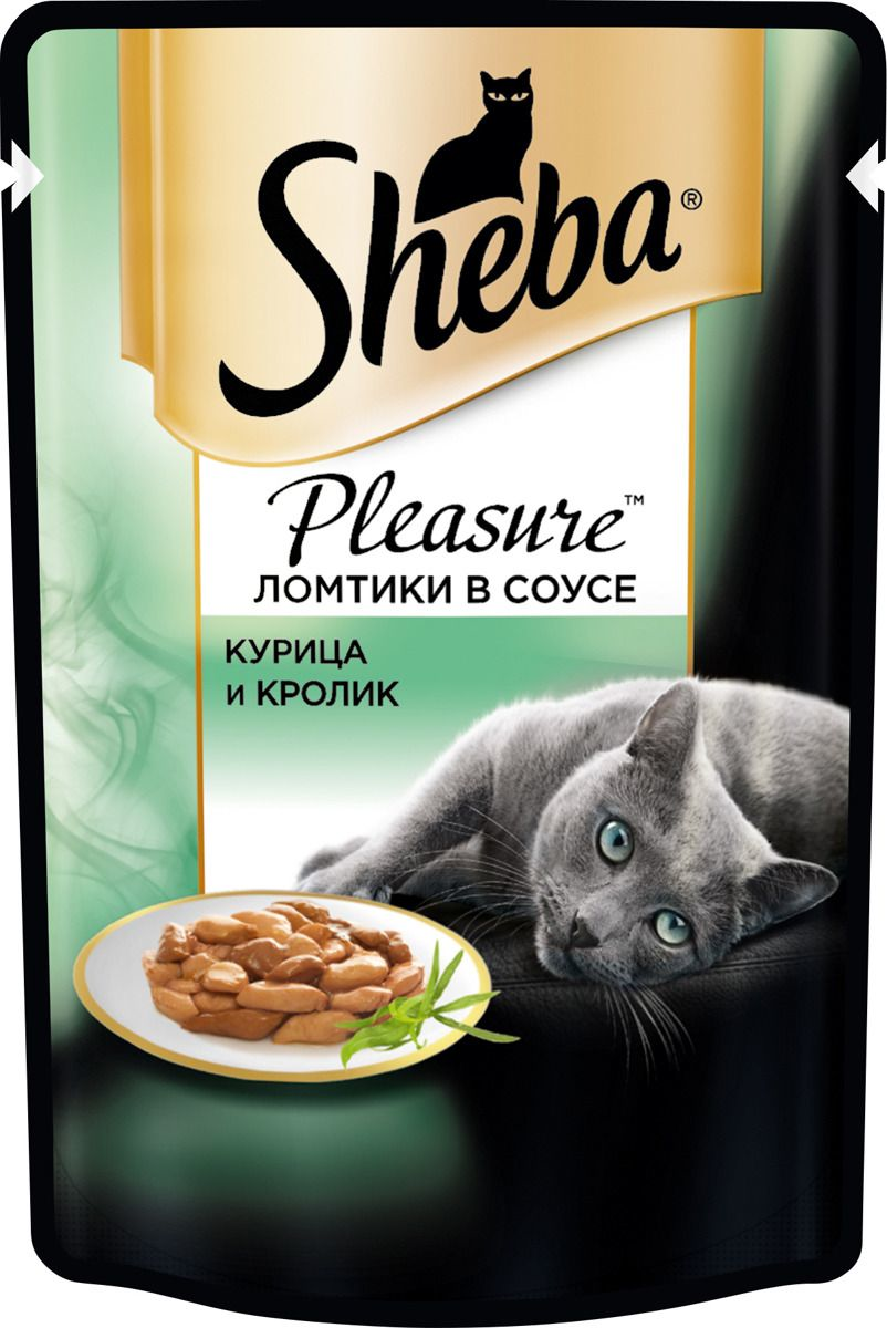 Корм влажный Sheba Pleasure Ломтики в соусе для взрослых кошек из ...