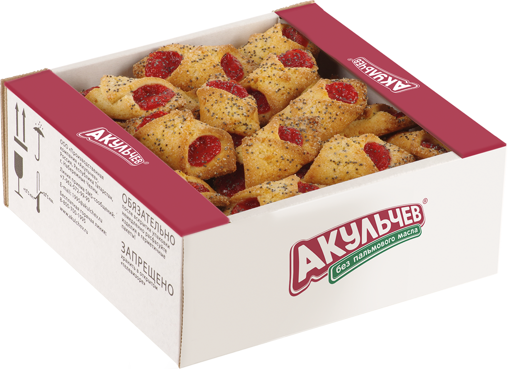 Печенье АКУЛЬЧЕВ Купелька с брусникой, 400 г купить с доставкой на дом ...